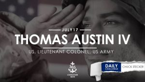 Thomas Austin IV, US, Lieutenant Colonel, US Army | 365 Christian Men