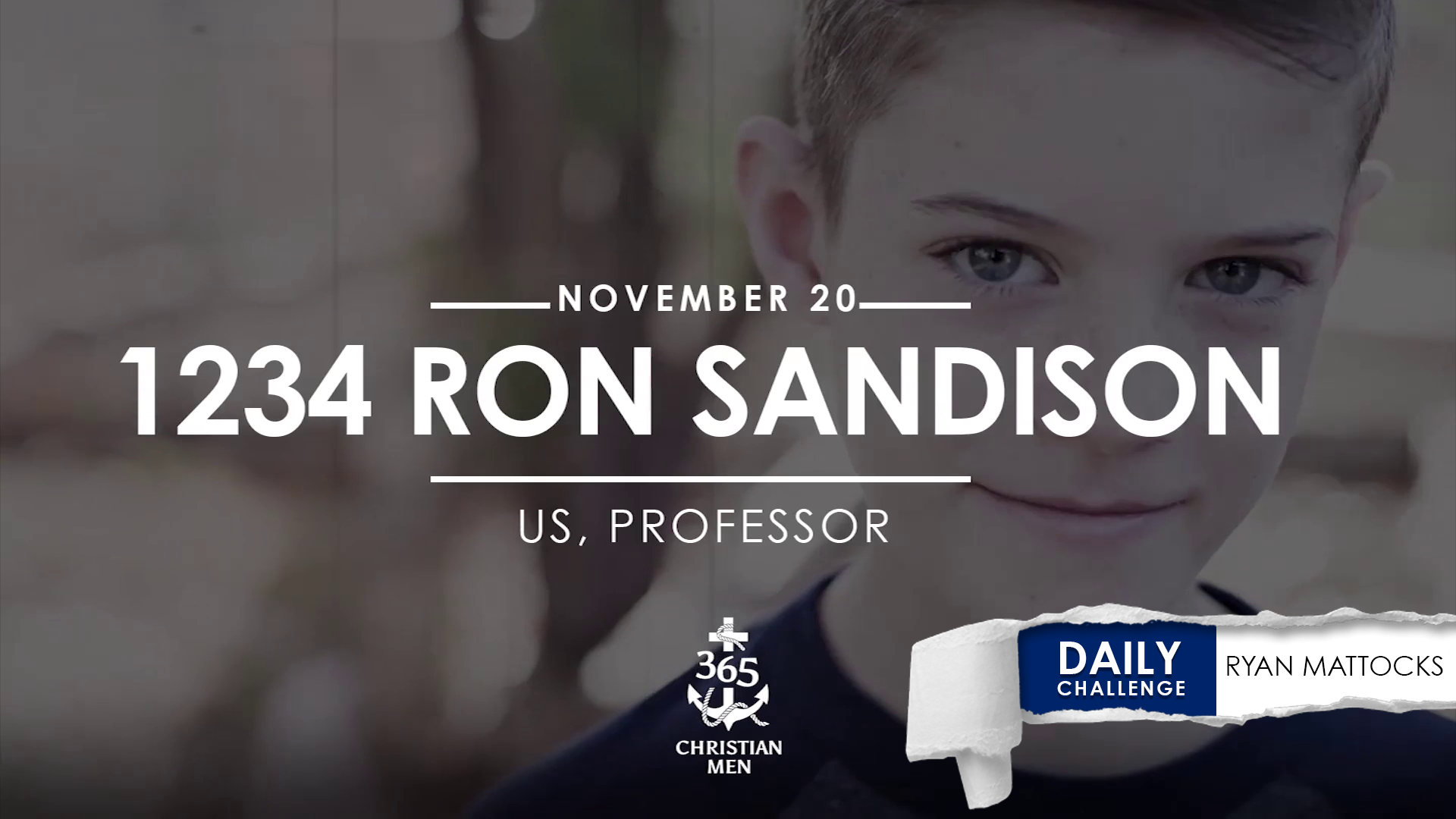 Ron Sandison, US, Professor | 365 Christian Men