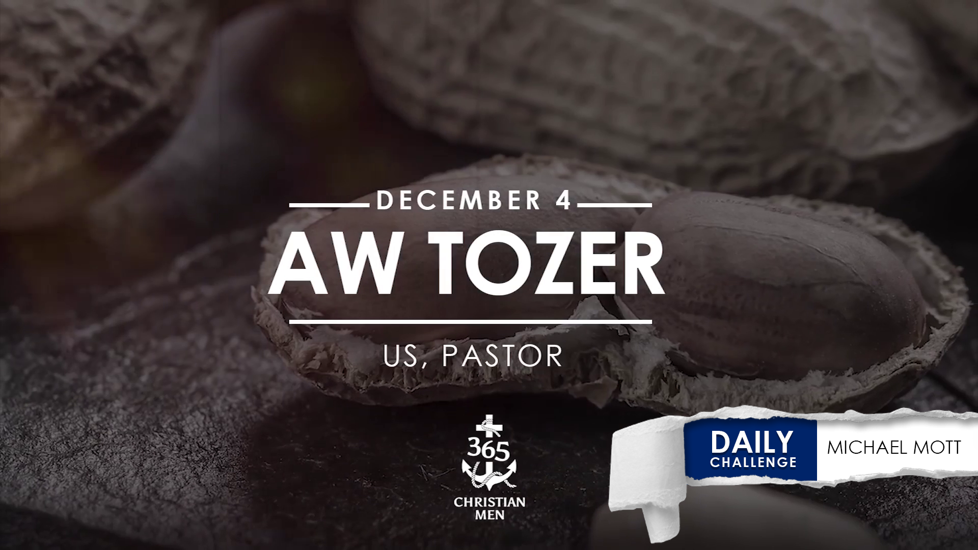 AW Tozer, US, Pastor | 365 Christian Men